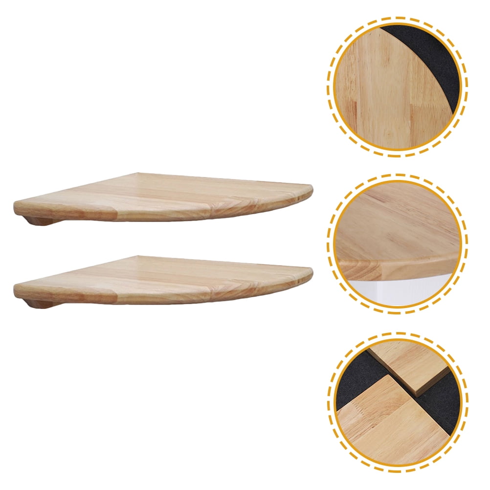 Click here for Offigam 2 Pcs Corner Shelves Wood Floating Shelf S... prices