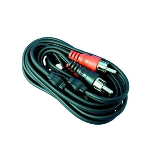 12ft Shielded Stereo Cable RCA Plug AV Audio Video DVD VCR TV Gold ...