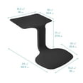 The Surf Portable Lap Desk, Flexible Seating, Black,24"D x 14.2"W x 11 ...