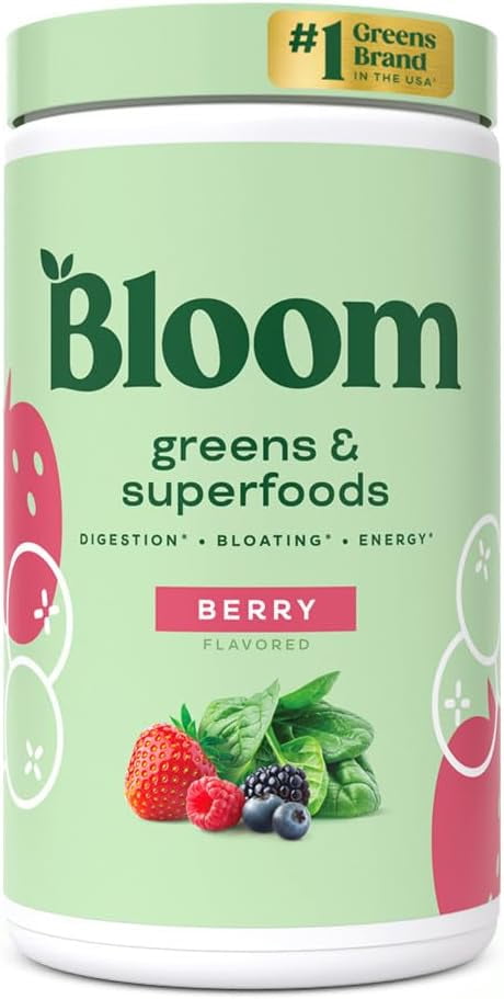 Bloom Nutrition Cupffee Bloom Jugo Verde en Polvo Sabor Berry 136 ...