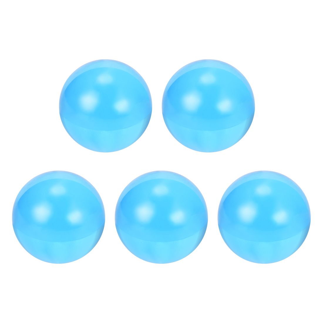 30mm Diameter Acrylic Ball Blue Sphere Ornament 1.2 Inches 5 Pcs ...