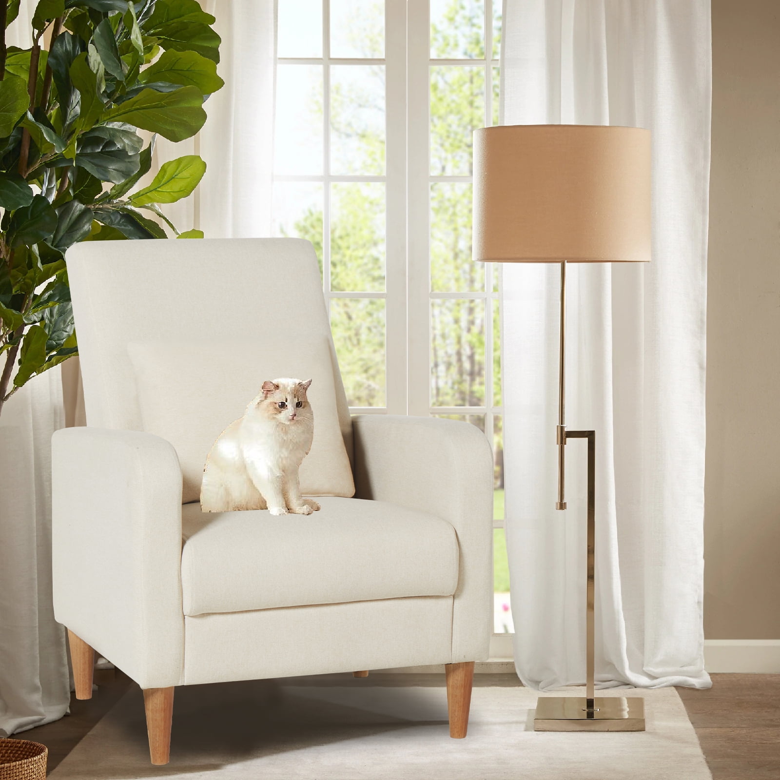 Click here for Malol Modern Upholstered Accent Chair Armchair Wit... prices