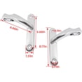 Hecasa Silvery Alloy Steel Bracket Compatible with 1994-up Harley ...