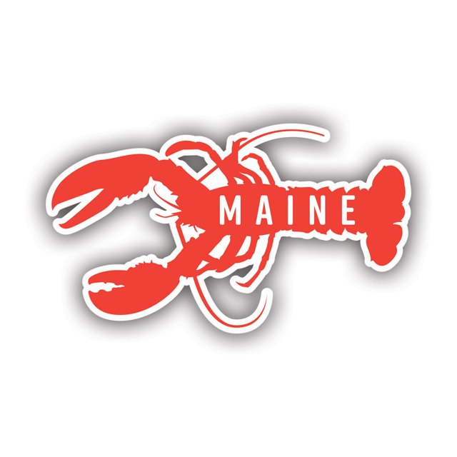 Maine Lobster Sticker Decal - Self Adhesive Vinyl - Weatherproof - Made ...