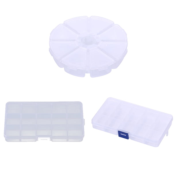 Workhe 8/10/15 Grid Fishing Clear Storage Fishing Container Box ...