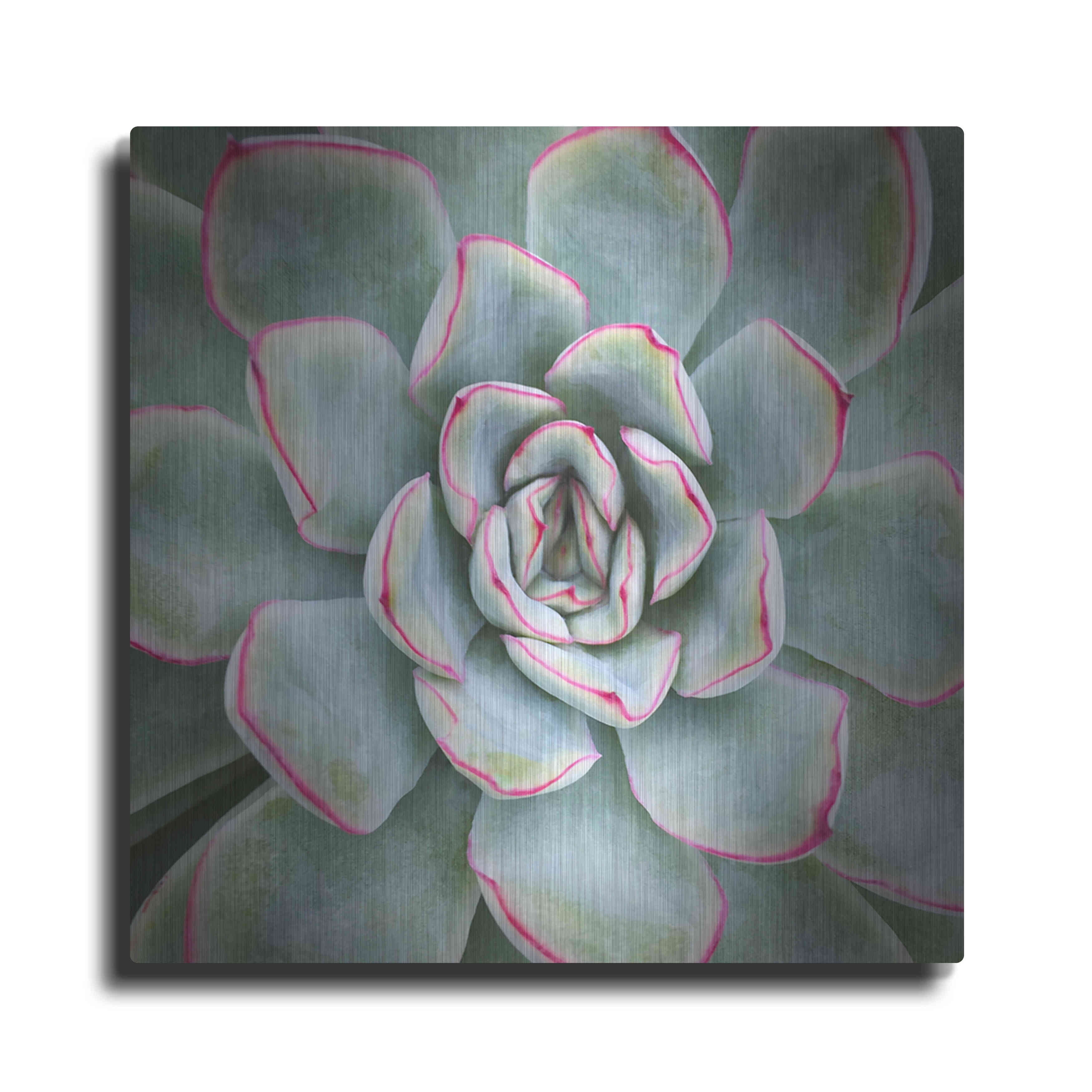 Luxe Metal Art 'Edged in Red' by Jan Bell Metal Wall Art, 36"x36 ...