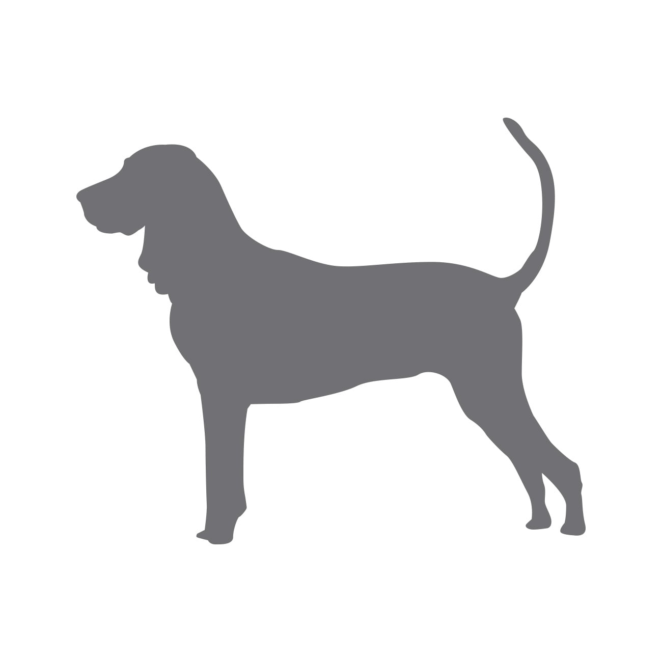 American Black and Tan Coonhound Sticker Decal Die Cut - Self Adhesive ...