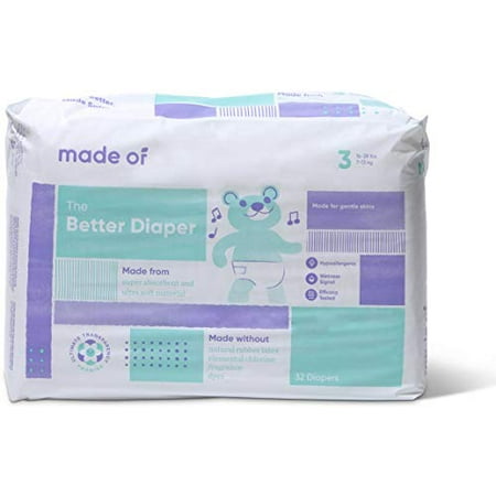 MADE OF Baby Diapers Size 3-10 Hour Absorbent Diapers Diapers Sensitive ...