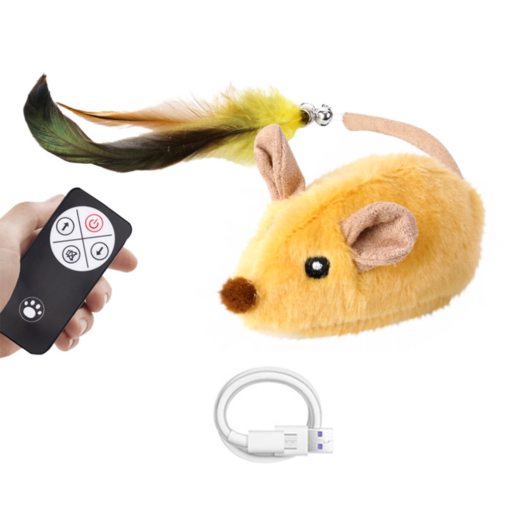 Tail Interactive Cat Toy Recargable Juguete Automático Mouse Con Gato ...