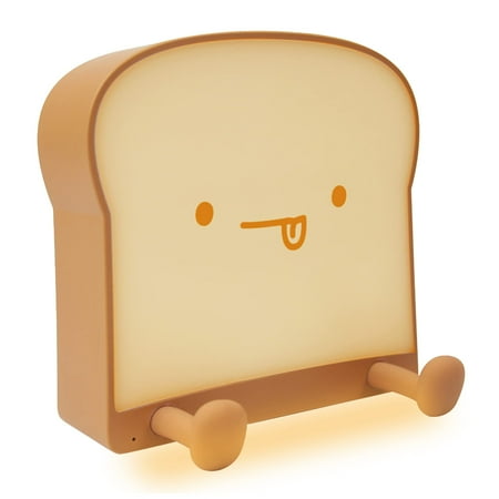 SHAR Cute Night Light Toast Bread LED Night lamp with Rechargeable and ...