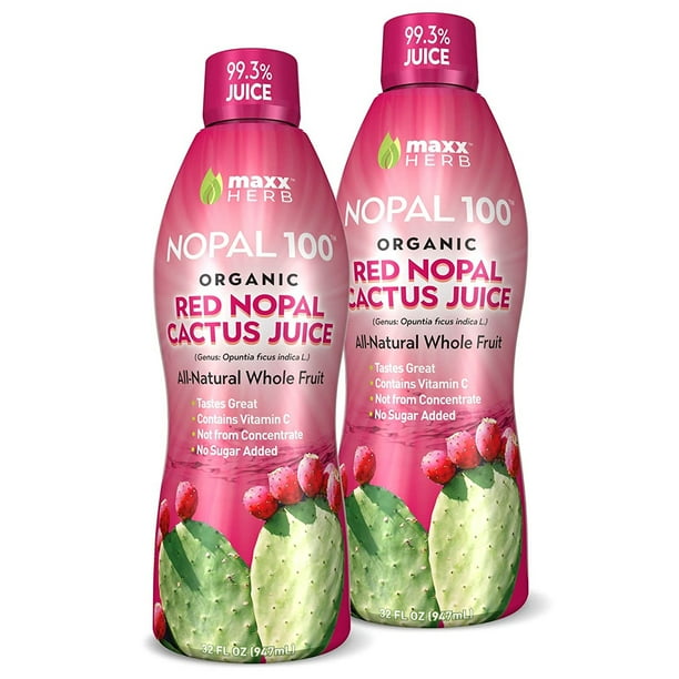 Maxx Herb Red Nopal Cactus Prickly Pear Juice for Gut Health & Joint ...