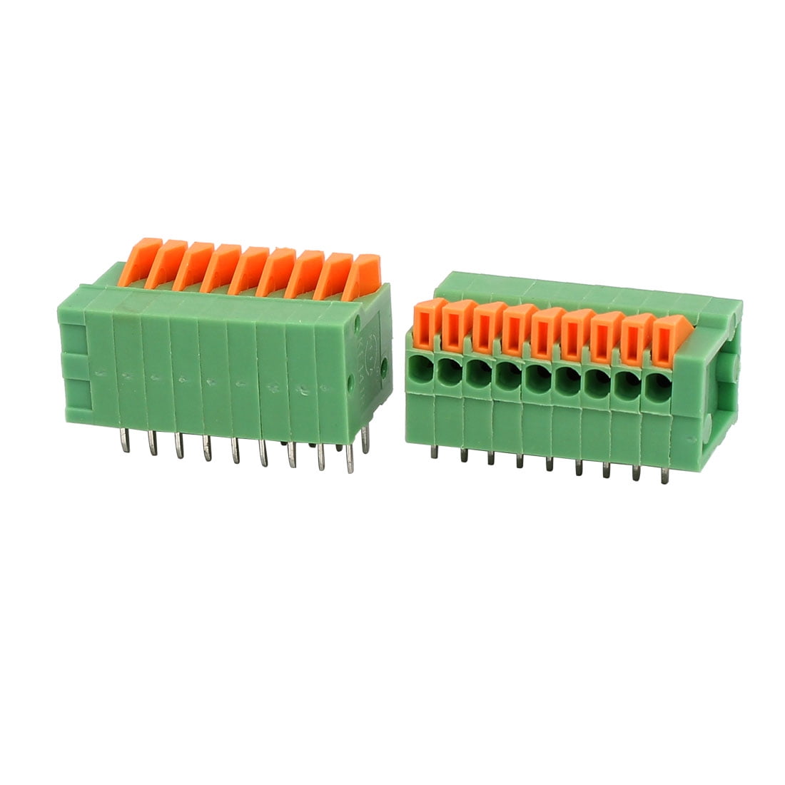 10pcs KF141R 150V 2A 2.54mm Pitch 9P Spring Terminal Block for PCB ...