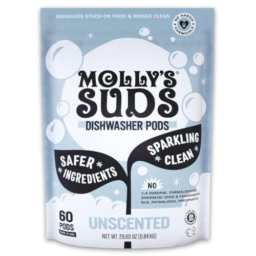 Click here for Mollys Suds Dishwasher Pods Natural Dishwasher Det... prices