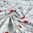 Calling All Nurses Heart Beat White (1yard) - Walmart.com