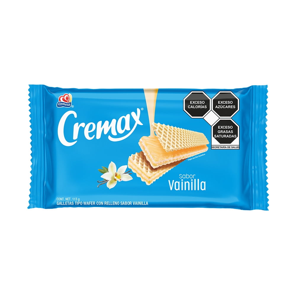 Galletas Cremax con relleno sabor vainilla 113 g | Walmart en línea