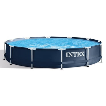 Intex 14.75' x 33" Rectangular Frame Above Ground Outdoor Swimming Pool ...