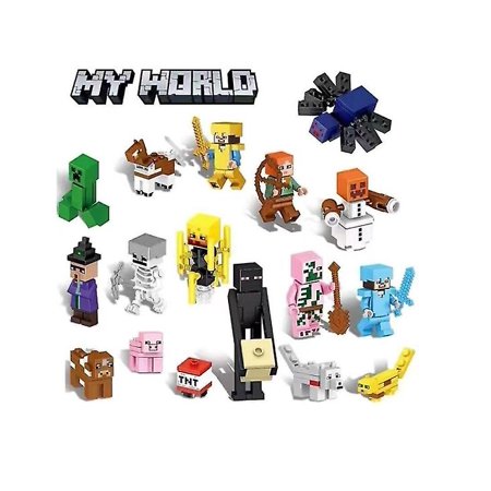 Set of 16 Pieces Minecraft Figure toy | Walmart Canada