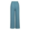 Patlollav Trousers Long Pants for Women Summer Drawstring Waist Wide ...