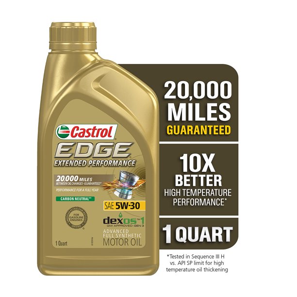 Castrol Edge Extended Performance 5W-30 Advanced Full Synthetic Motor ...