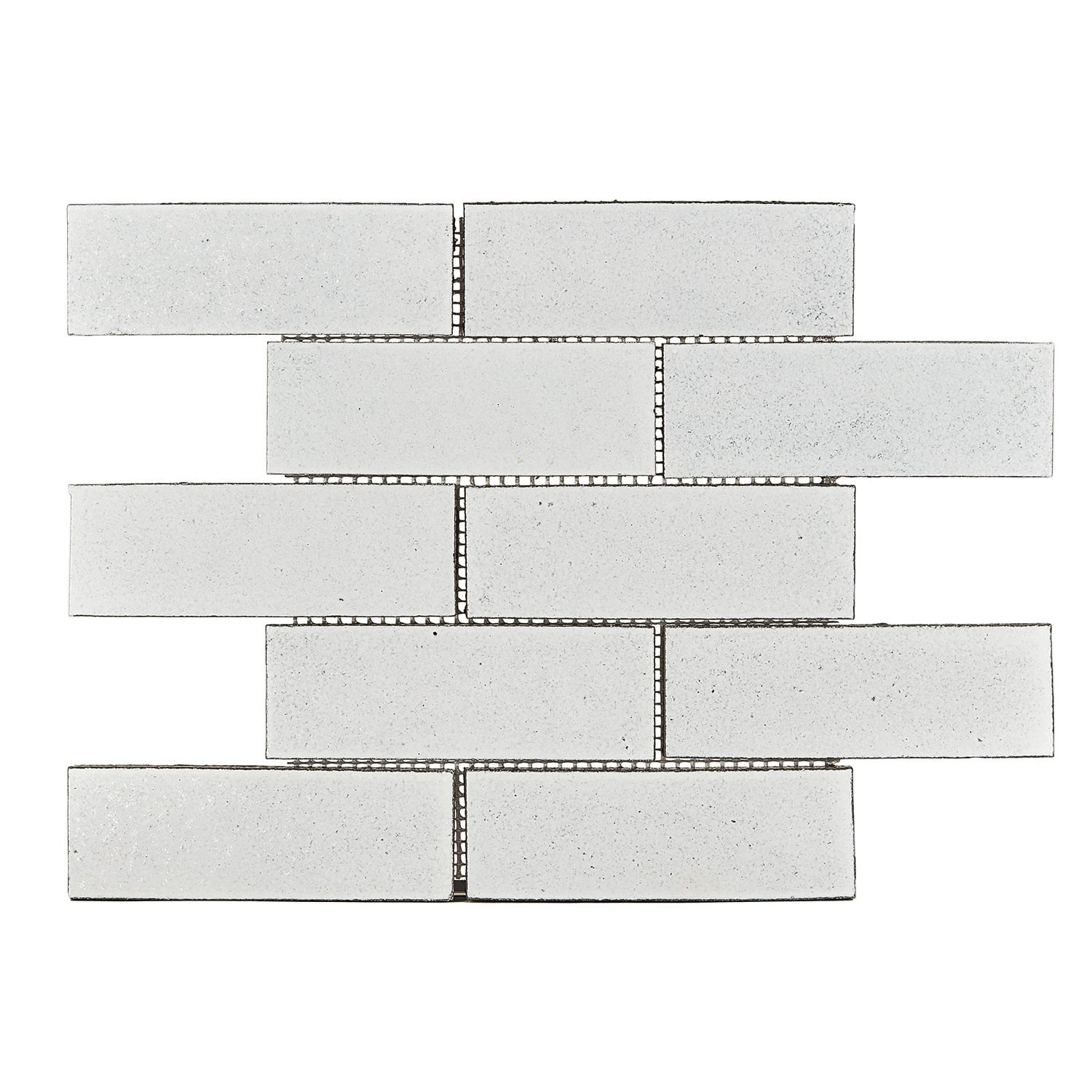 Altair Lorca Subway Lava Stone Mosaic Floor and Wall Tile White Finsih ...