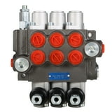 3 Spool 13 GPM Hydraulic Control Valve 3600 PSI BSPP Double Acting ...