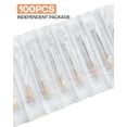 100Pcs 25 Gauge 5/8 Inch (16MM) Needle Luer Lock Individual Package of ...