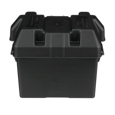 Shoreline Marine Battery Box with Cover, Black - Walmart.com