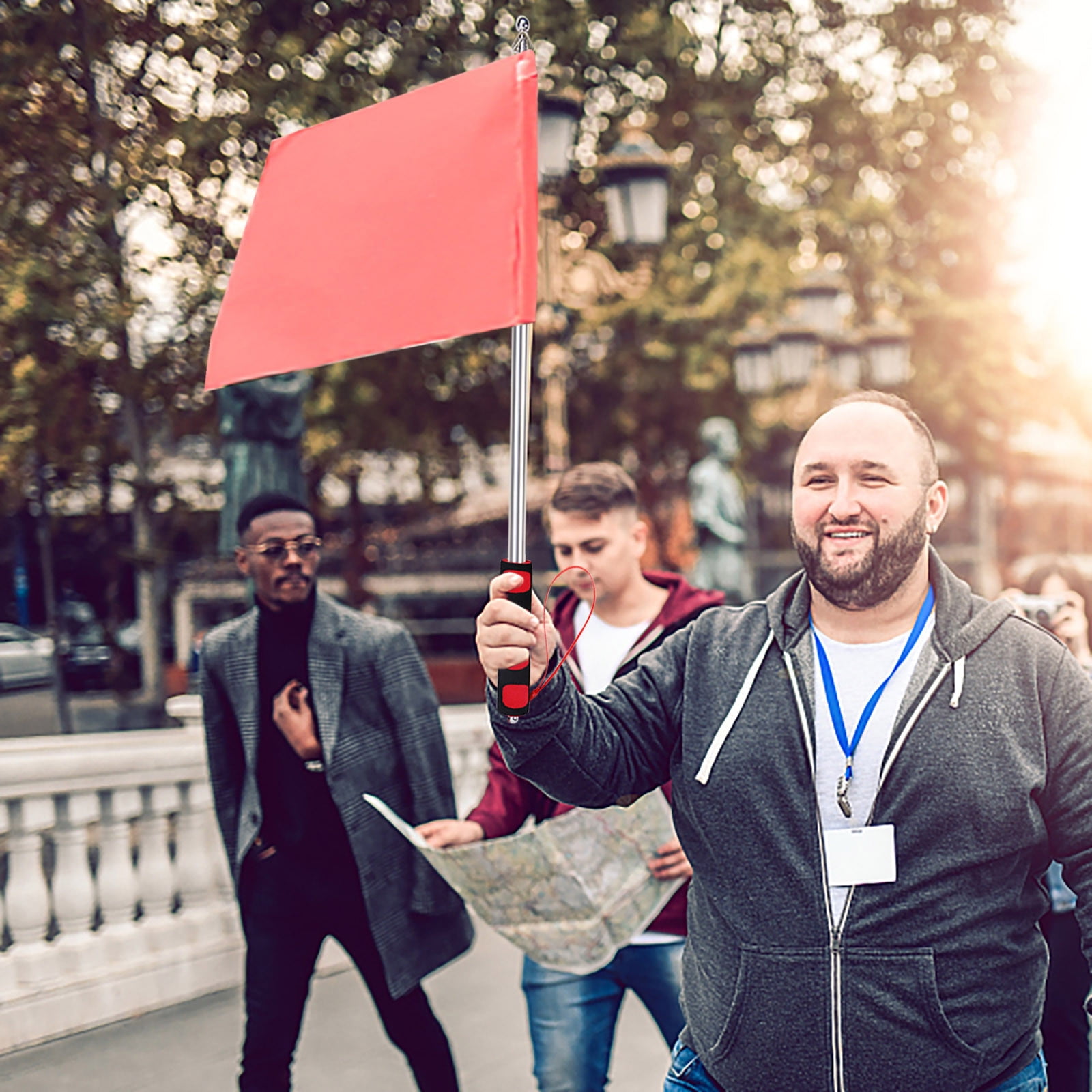 OAVQHLG3B Portable Collapsable Pole Stainless Steel Telescoping ...