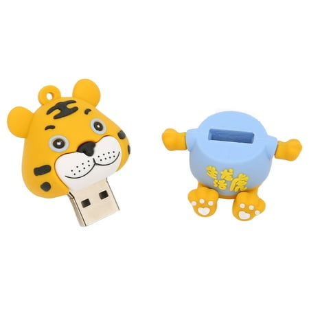 U Disk Usb Drives U Disk Cartoon Tiger USB Stable High Speed Hot Swap ...