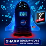 Sharp NASA Space Shuttle LCD Clock with Nightlight, 4 Color Options, 2 Themes - Walmart.com