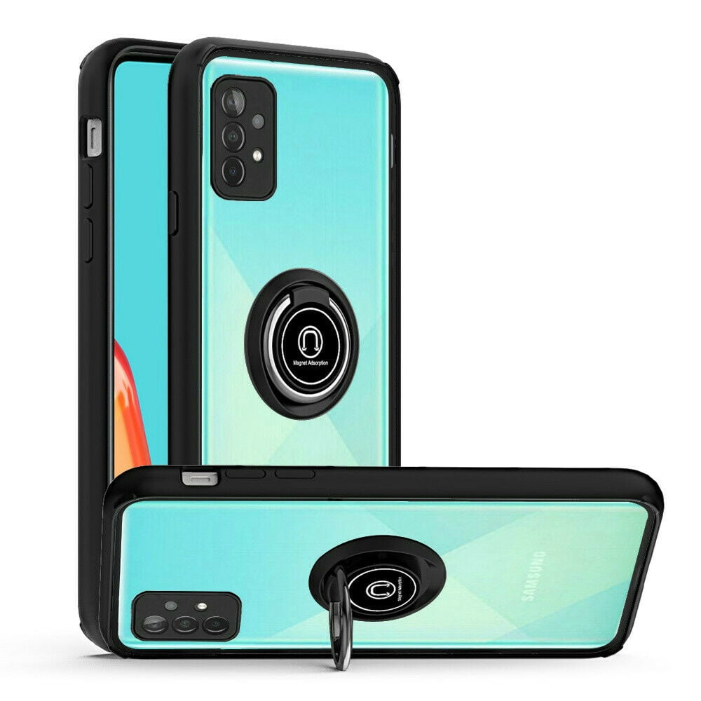 Kaleidio Case For Samsung Galaxy A52 5G [Frost Hybrid] Lightweight Slim Fit [Magnetic Ring Stand ...