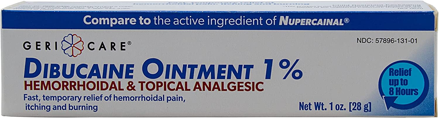 GeriCare Dibucaine Hemorroid Ointment 1% | Hemorroidal & Topical ...
