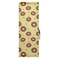 Brown Donut Pattern Door Curtain Sheer Privacy Light Filtering Window ...