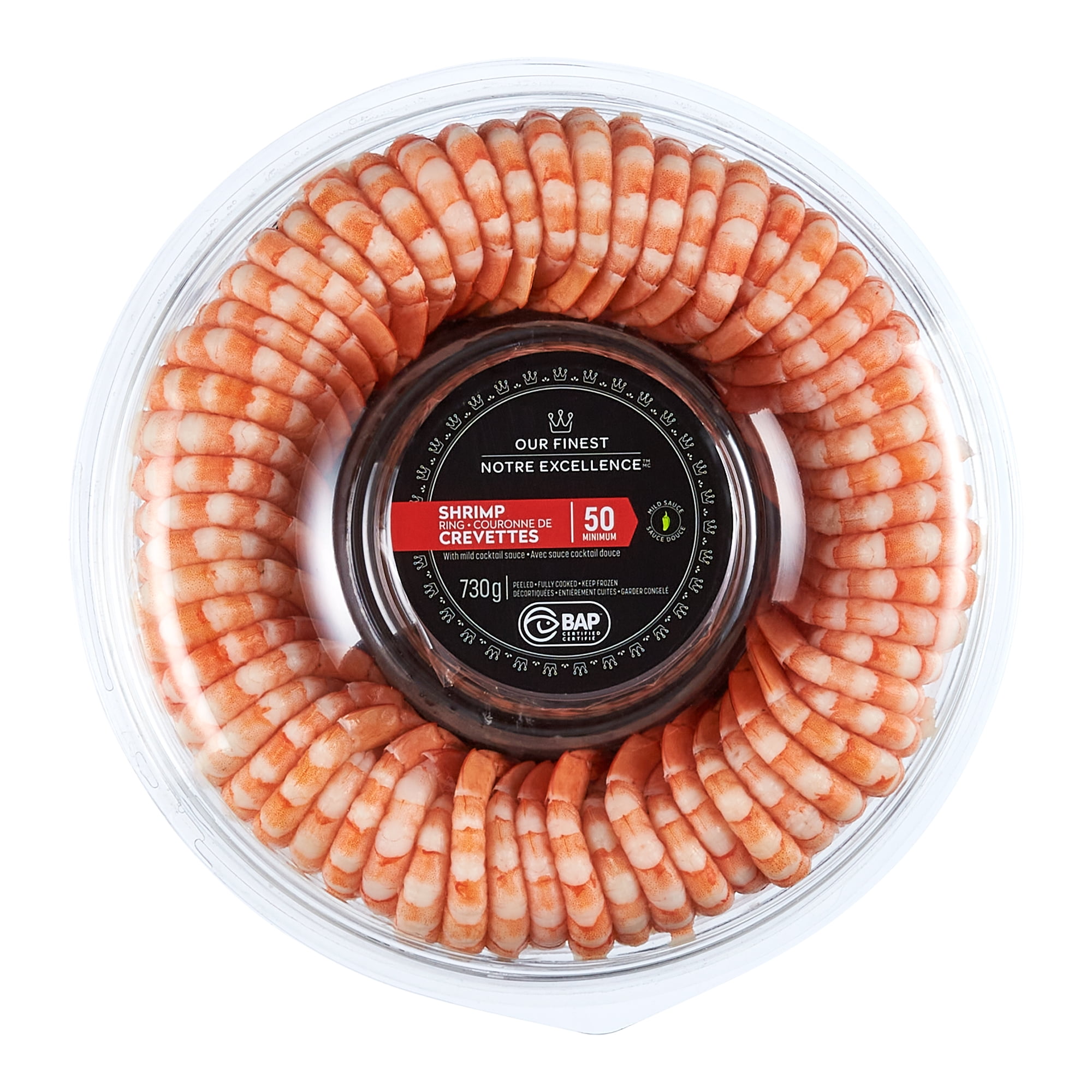 Click here for Our Finest Shrimp Ring 730 G prices