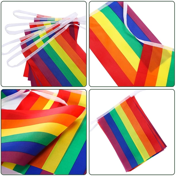 Mini banderas del orgullo gay, banderín de mantel del orgullo arcoíris ...