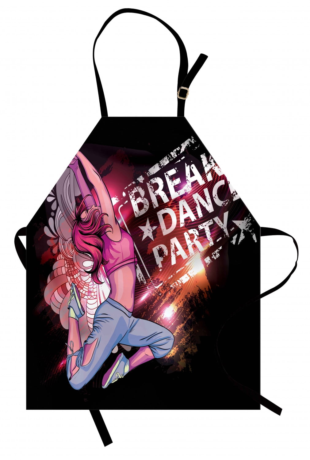 Youth Apron Break Dance Party Poster Design with a Teen Girl Jumping ...