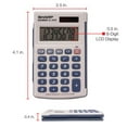 Sharp Electronics 8-Digit Twin Powered Calculator (EL-243S/EL-243SB ...