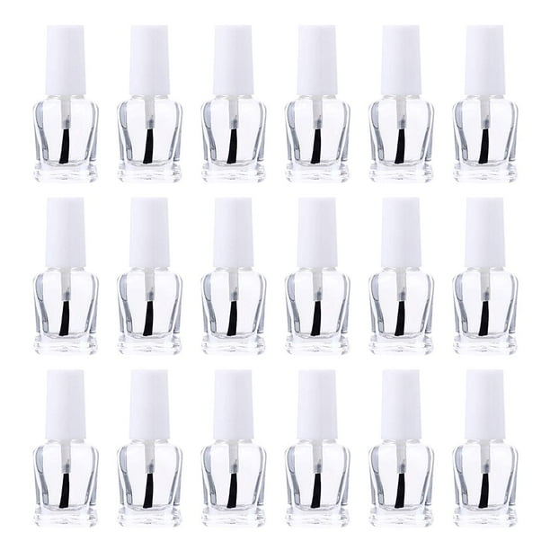 Empty Nail Polish Bottles, 20pcs 5ML Clear Glass Nail Polish Bottles ...