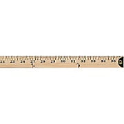 Westcott Wooden Yardstick Ruler with Metal Edges - Walmart.com