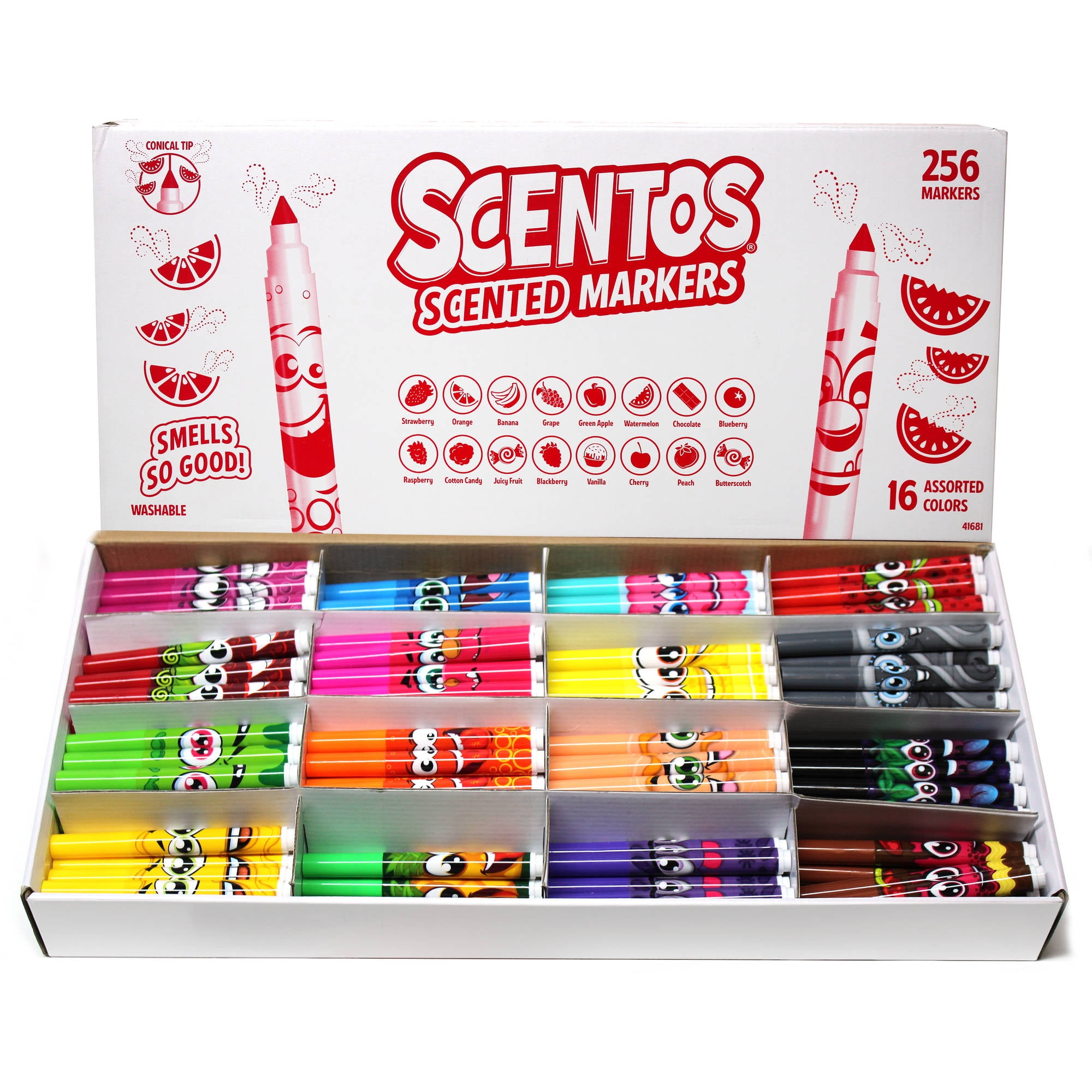 Scentos 256-Count Classic Markers, Class Pack - Walmart.com - Walmart.com