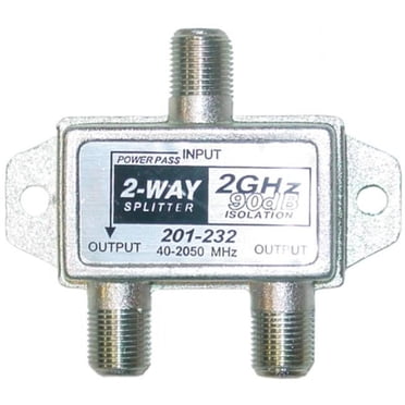 Prime Products 08-8012 In-Line Coaxial Splitter - Walmart.com