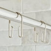 Mainstays Plastic Roller Shower Curtain Rings, White, Set of 12 ...