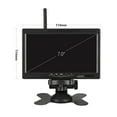 7" Wireless Truck Car Monitor Video Screen Rearview 4 Rear View Camera ...
