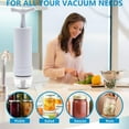 LiJingR 16-in-1 Mason Jar Vacuum Sealer Kit, Portable Hand Pump with ...