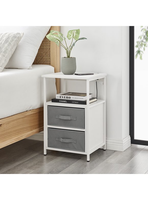 Nightstand with Charging Station in Nightstands - Walmart.com