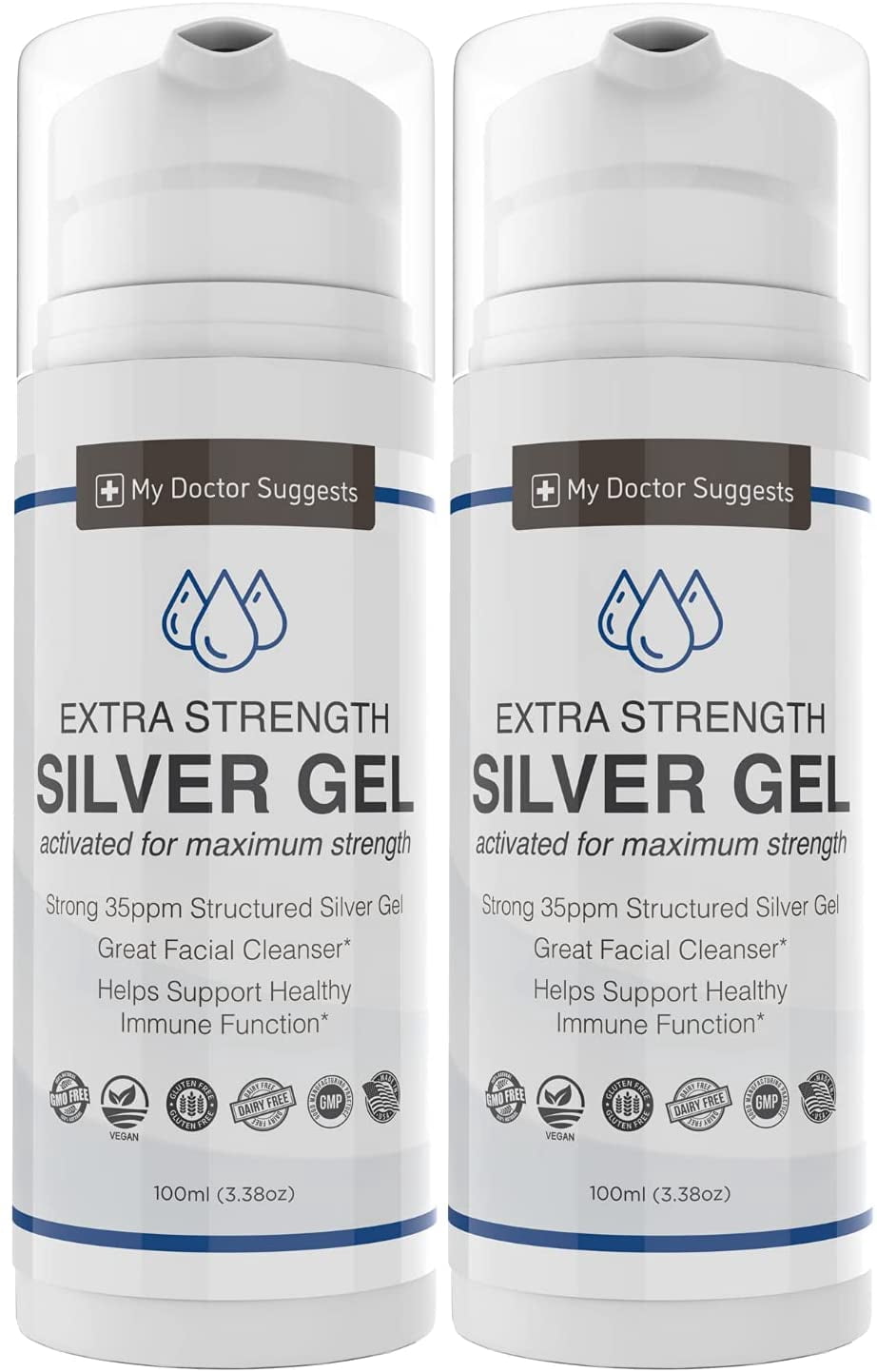 pH Balanced 35 ppm Colloidal Structured Silver Gel, Cuts Scrapes and ...