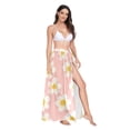 BZSMCE Daisy Pattern Maxi Cover-Up Skirt, Lightweight Quick-Dry Fabric ...