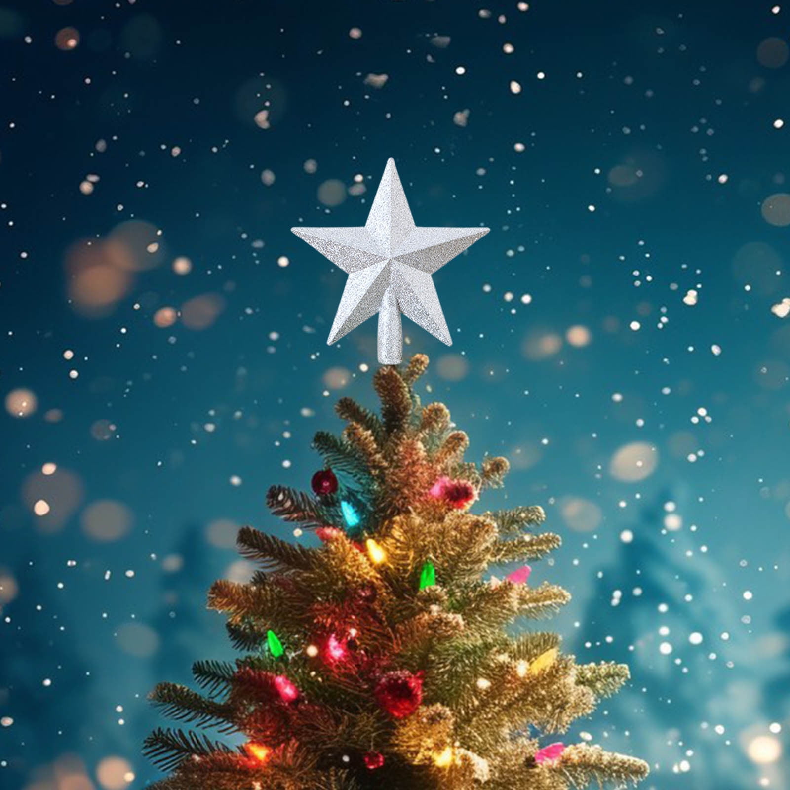 Click here for Shichewer Led Snowflake Star Christmas Tree Topper... prices