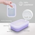 Enhanced Leakproof Silicone Travel Shampoo bar Holder, Shampoo and ...