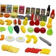 Dream Collection, Pretend Food Set with Carry Bag - Plastic Food Toys ...
